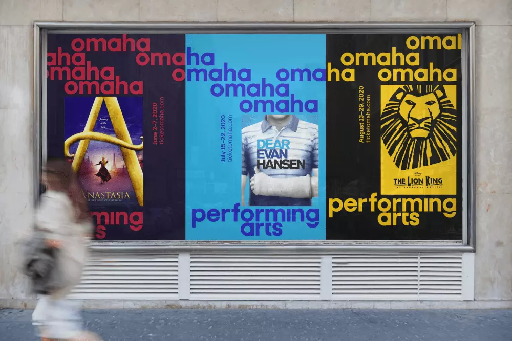 Omaha Performing Arts face o reverență și își celebrează noua identitate de marcă de la Pentagram 11568_10