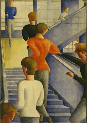 Oskar Schlemmer. Cầu thang Bauhaus. Năm 1932.