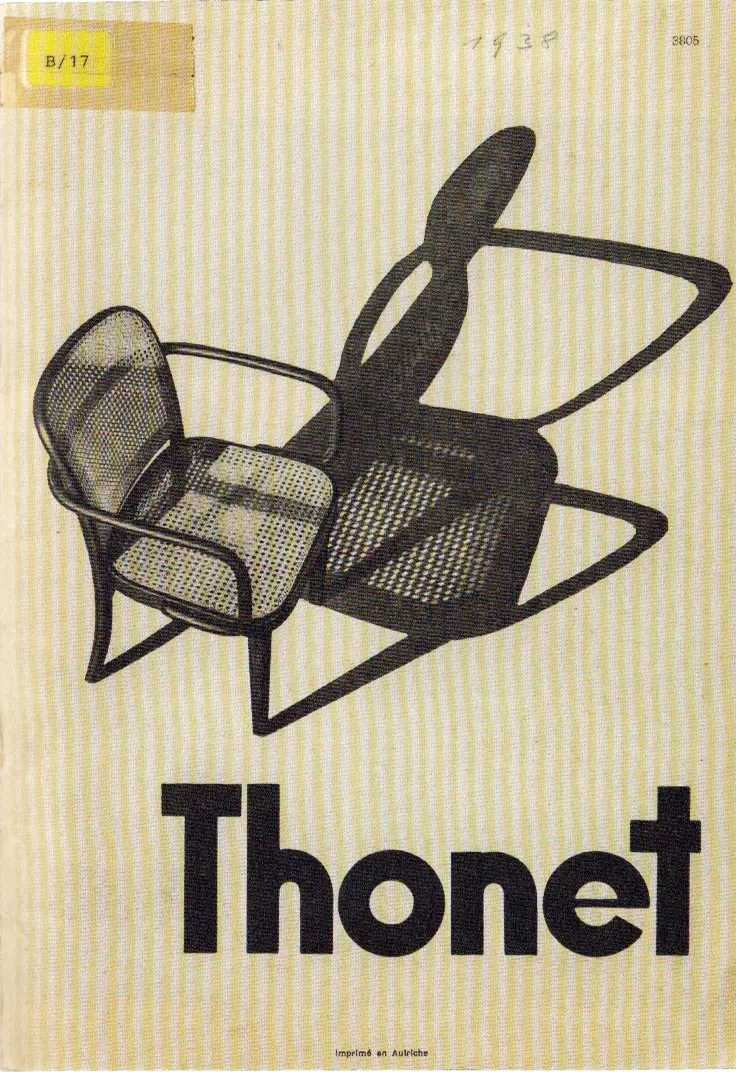 Thonet 브랜드: 그래픽 디자인 역사 페이지 살펴보기
