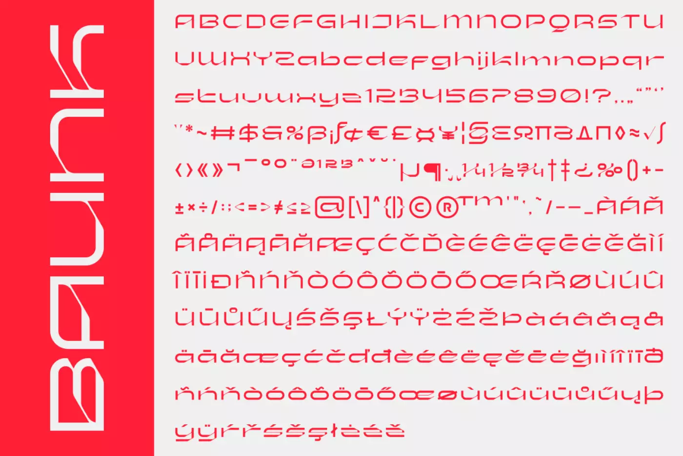 Бо Tech-Ready Typeface Baunk фазои футуристиро муқаррар кунед 1408_2