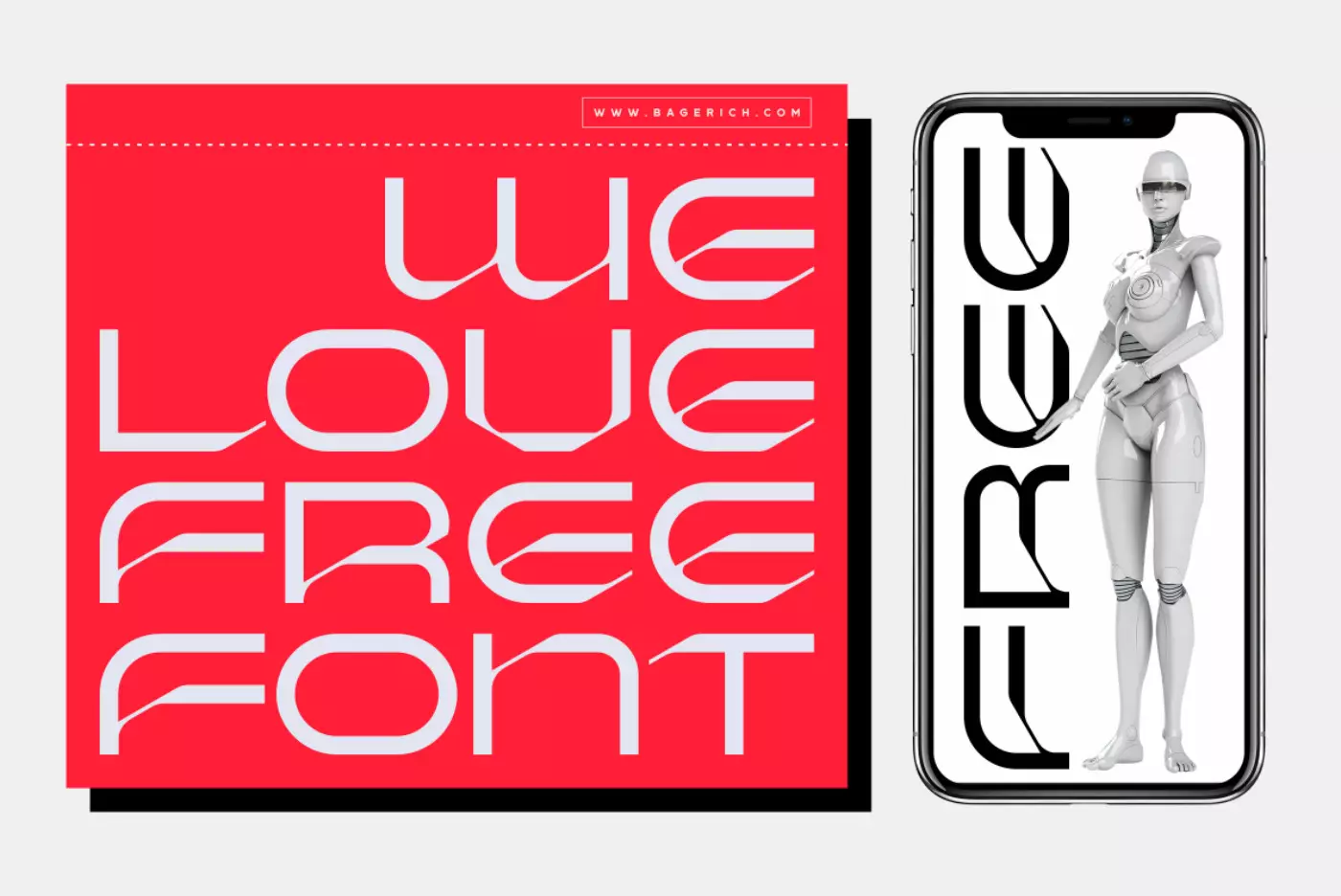 Luo futuristinen tunnelma Tech-Ready Typeface Baunkilla 1408_8