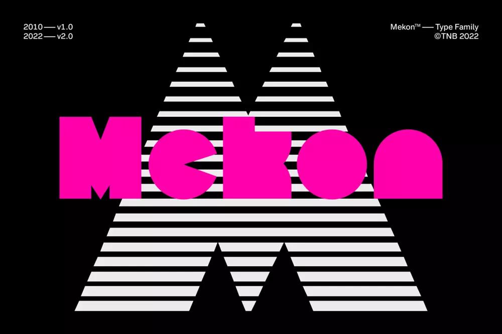 Mekon es un tipo de letra digitalizado ampliado del tipo de letra de cuerpo negro de Peter Steiners 1411_1