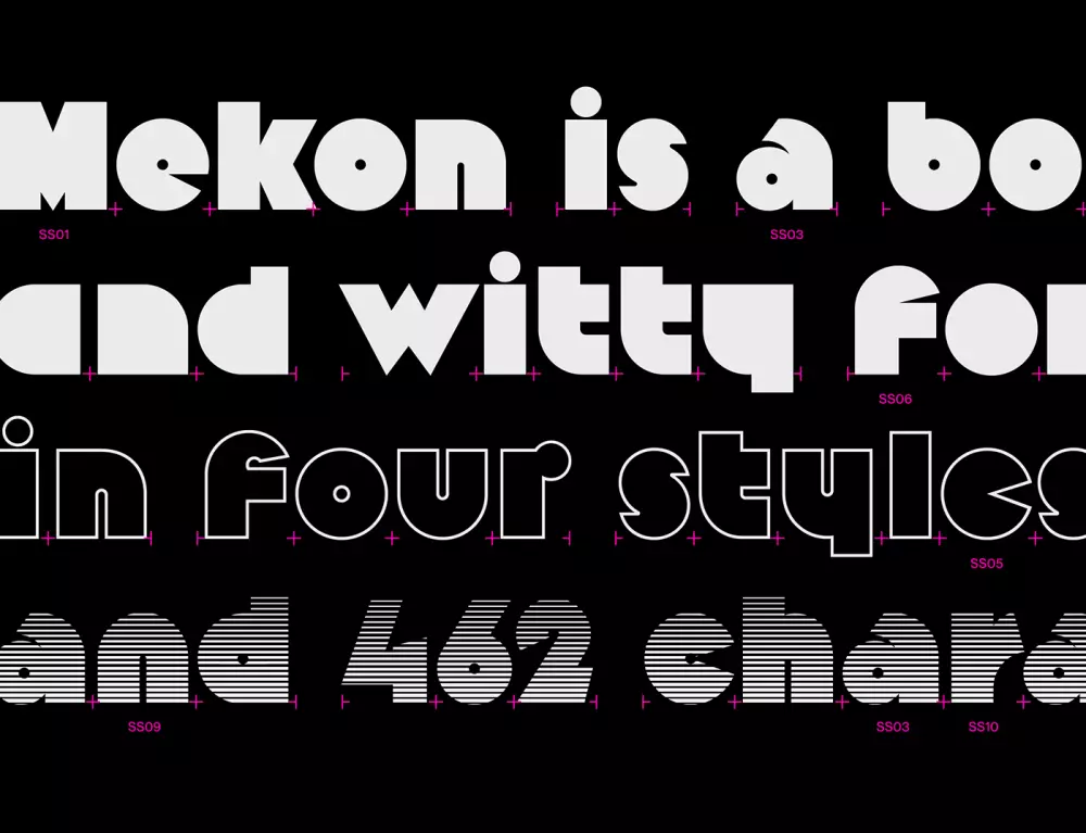 Ang Mekon ay isang Digitized Typeface na Pinalawak Mula sa Black Body Typeface ni Peter Steiners 1411_3