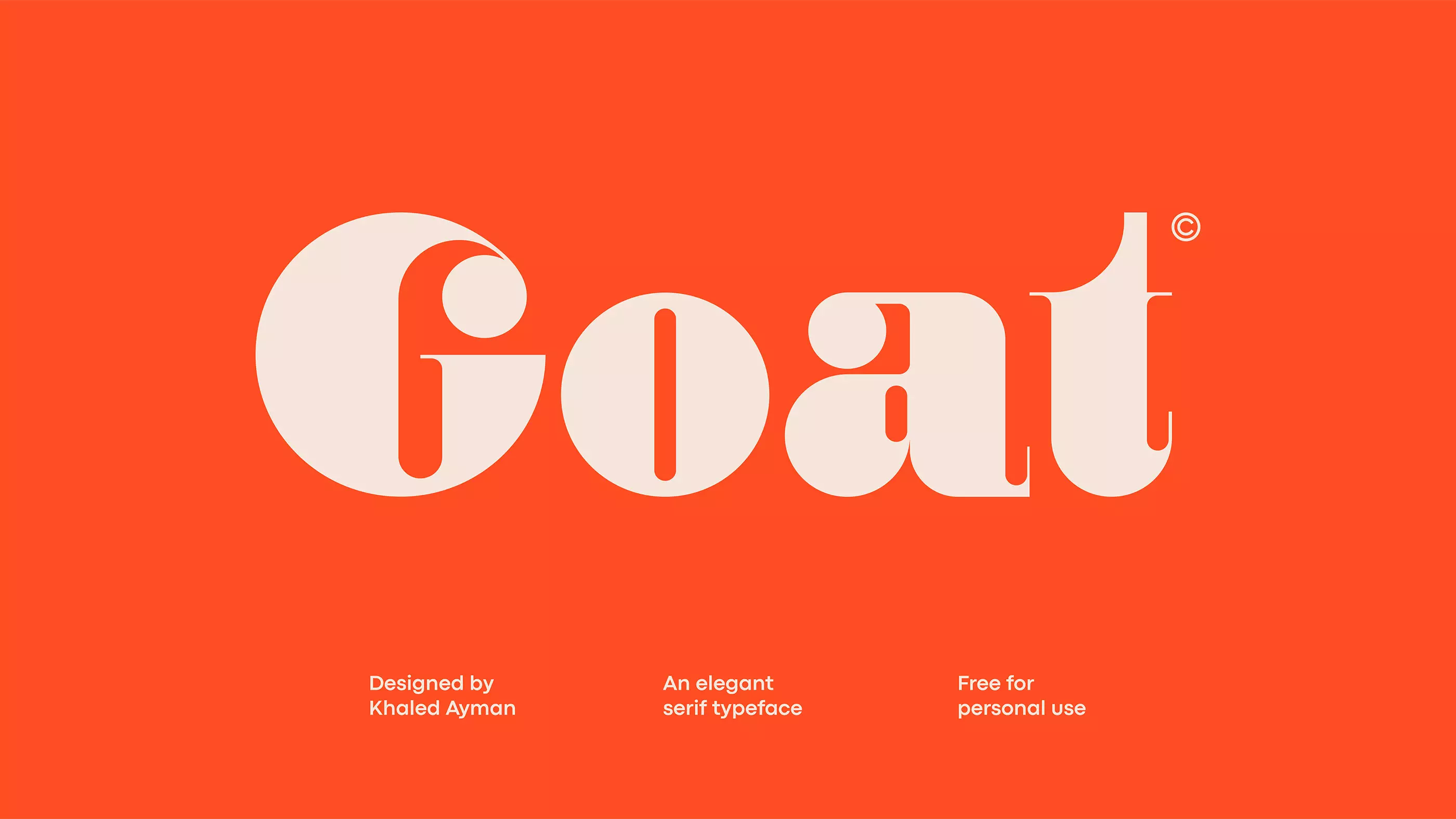 Goat 是一種免費字體，可為您的設計增添一絲特色 1430_1