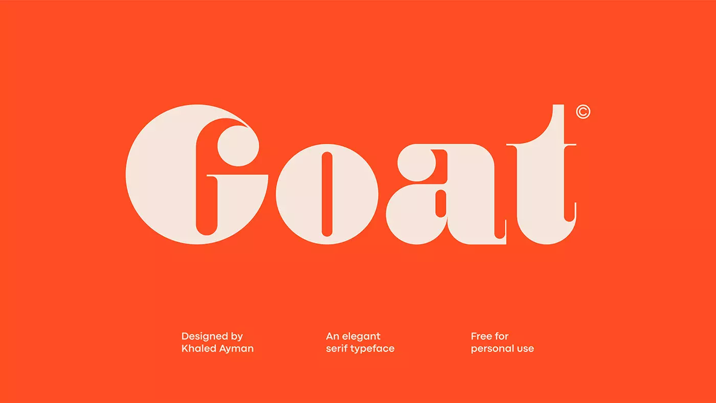 Goat és un tipus de lletra gratuït que afegirà un toc de caràcter al vostre disseny 1430_16