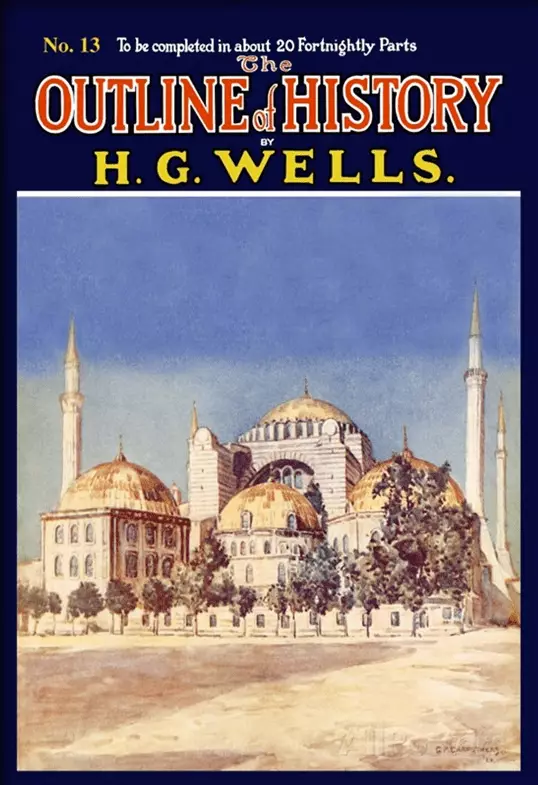 H. G. Wells 빈티지 공상 과학 책 표지