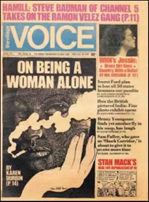 עטיפת The Village Voice מאת מילטון גלזר