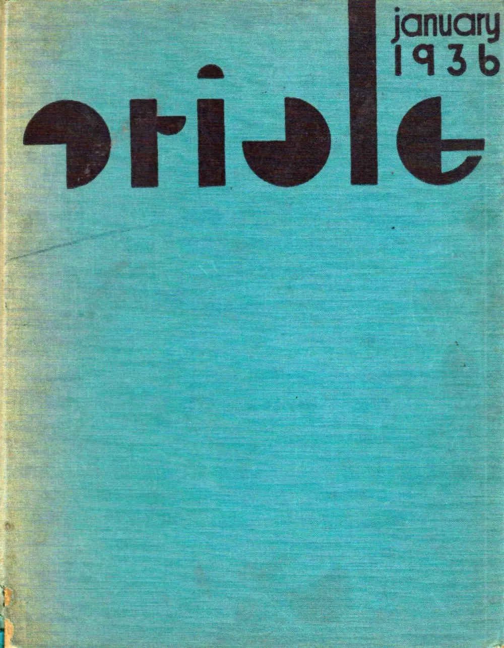 1936 မှ Evander Childs အထက်တန်းကျောင်းနှစ်ချုပ်စာအုပ်တွင် ခေတ်ဟောင်းဒီဇိုင်းကိုပြသထားသည်။