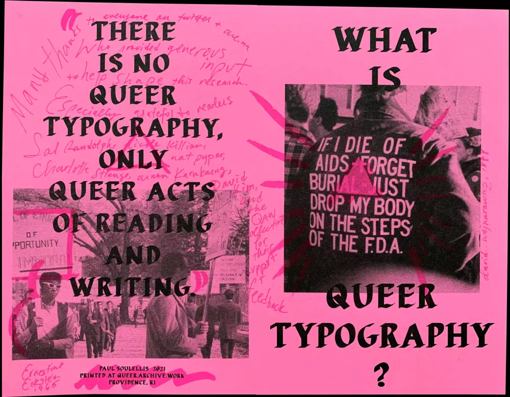 Tantaran'ny Acts Queer: Paul Soulellis dia miresaka typography Queer 155922_1