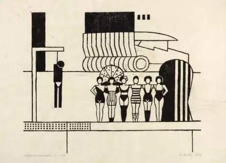 Gerd Arntz. “Amerikaly”, 1924.