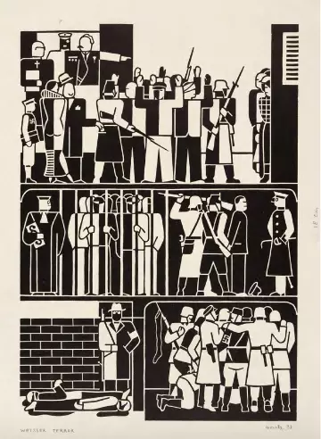 Gerd Arntz. “Ak terror”, 1932.