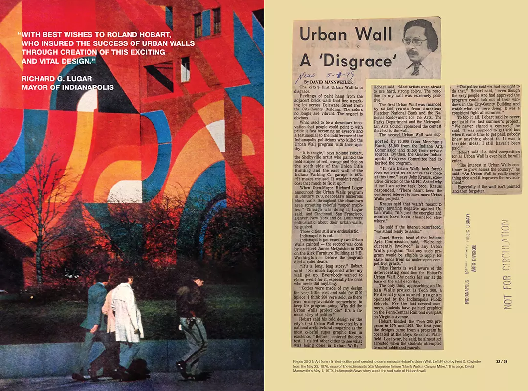 Izplatīts no 9. izdevuma, kurā parādīts Hobārtas mūris tās ziedu laikos, kā arī laikraksta kritika par tās turpmāko lejupslīdi.