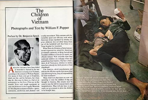 Дайн бидний амьдралын туршид давамгайлсан. Би дайныг эсэргүүцсэн зарим бүлэгт зориулж зураг зурсан бөгөөд энэ нь өөрчлөлт хийх найдвараас илүүтэйгээр өөрийгөө тайвшруулах зорилгоор хийсэн. Гэрэл зургууд нь Вьетнам дахь АНУ-ын оролцооны өртөгийн түүхийг өгүүлдэг.