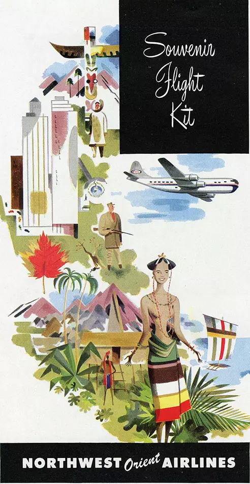 commercial art- Northwest orient airlines