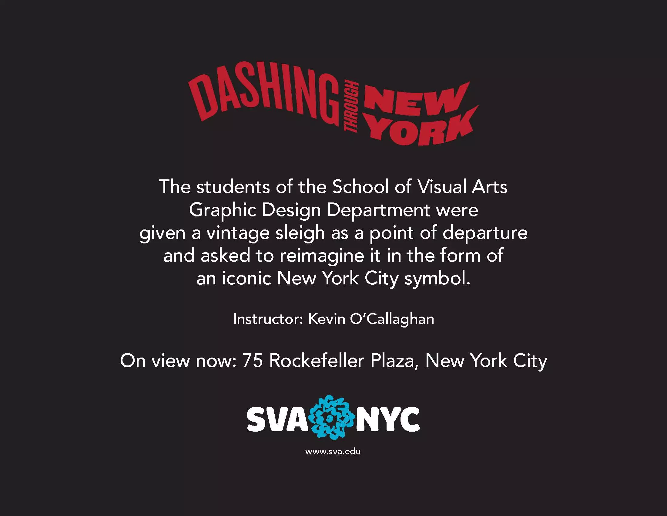 „Dashing Through New York”, Kevin O'Callaghan