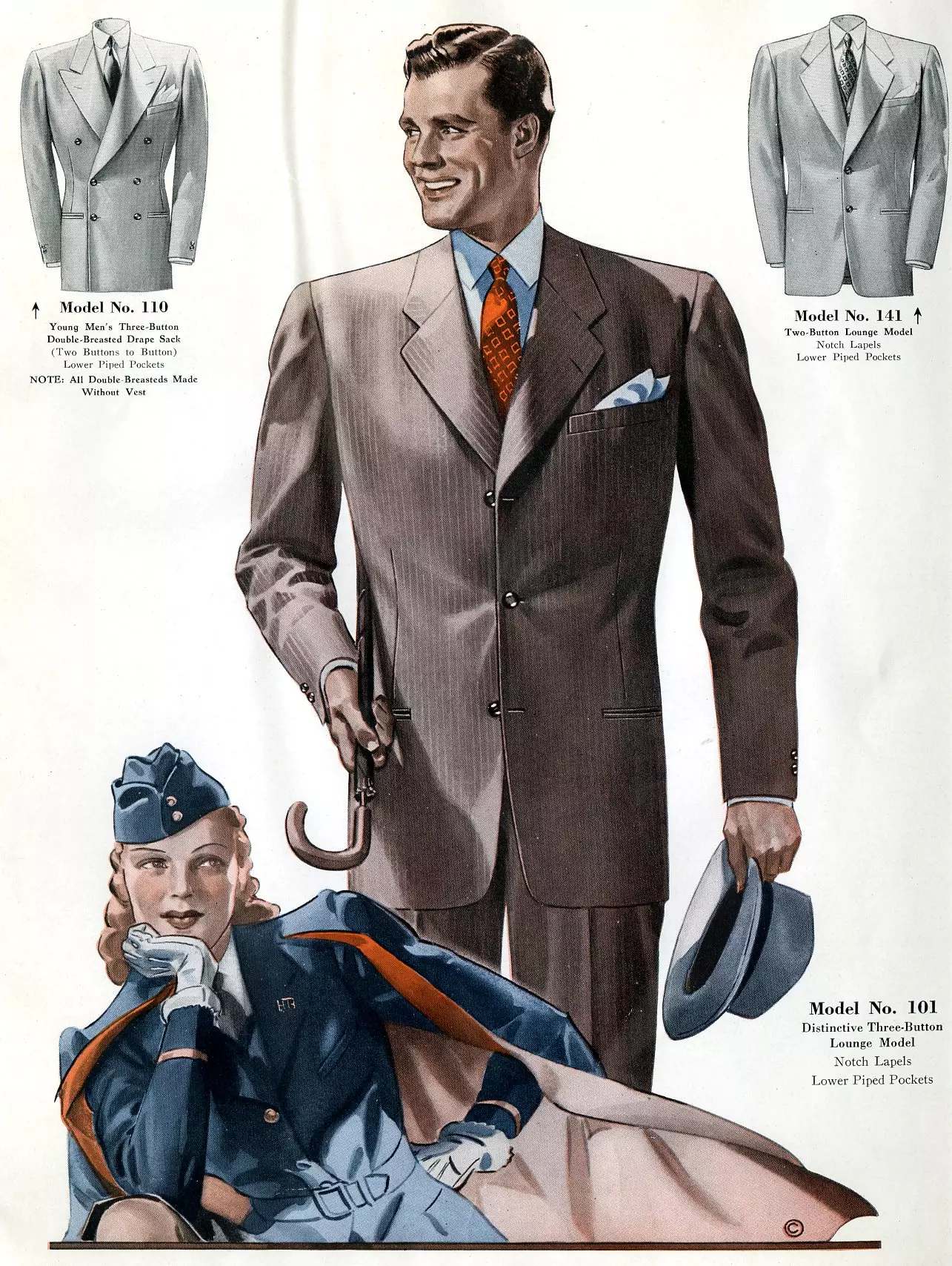 1940 चे फॅशन सूट