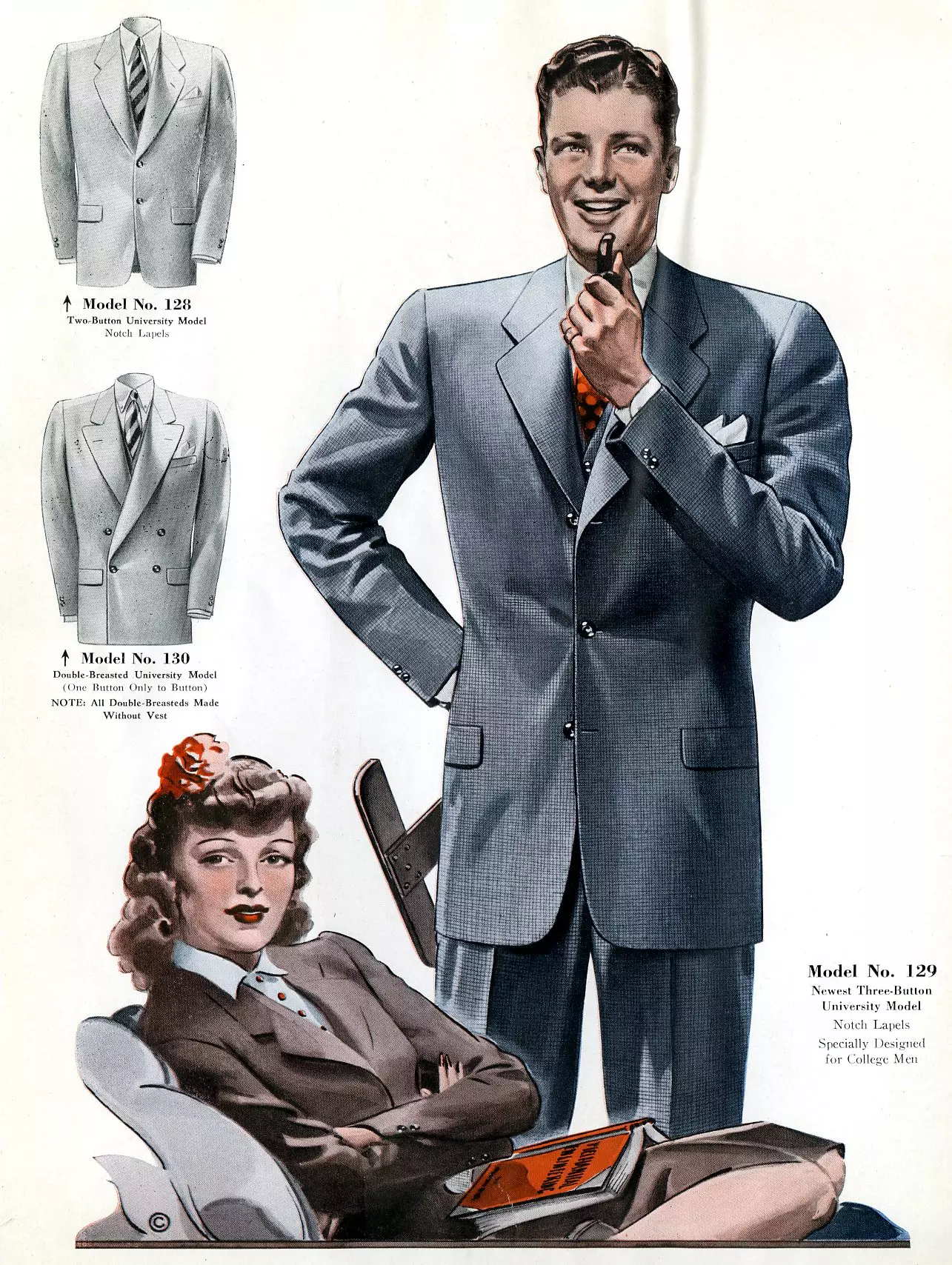 Placa de moda dels anys 40