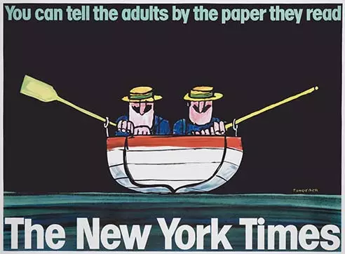 Affiche du métro du New York Times