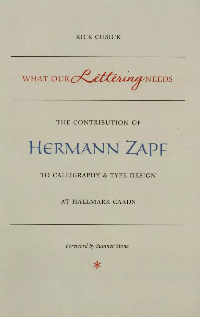 Hermann Zapf, Hallmark Kartlarında