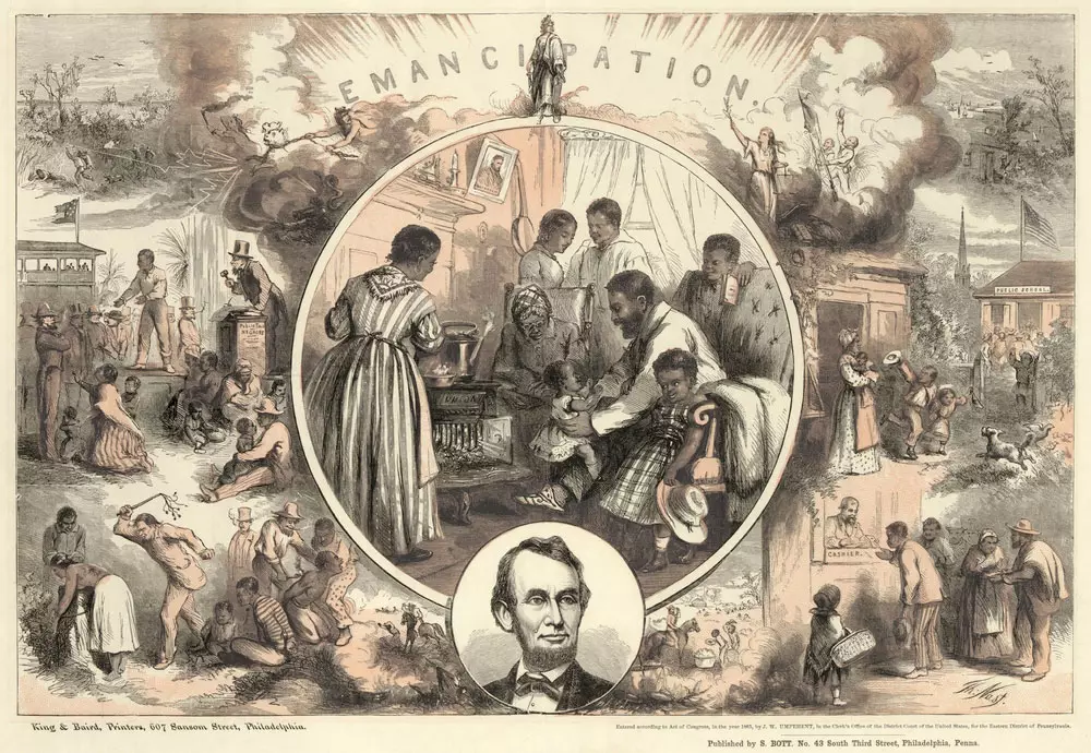 ພາບປະກອບໂດຍ Thomas Nast ໃນ Harper's Weekly, 1863.