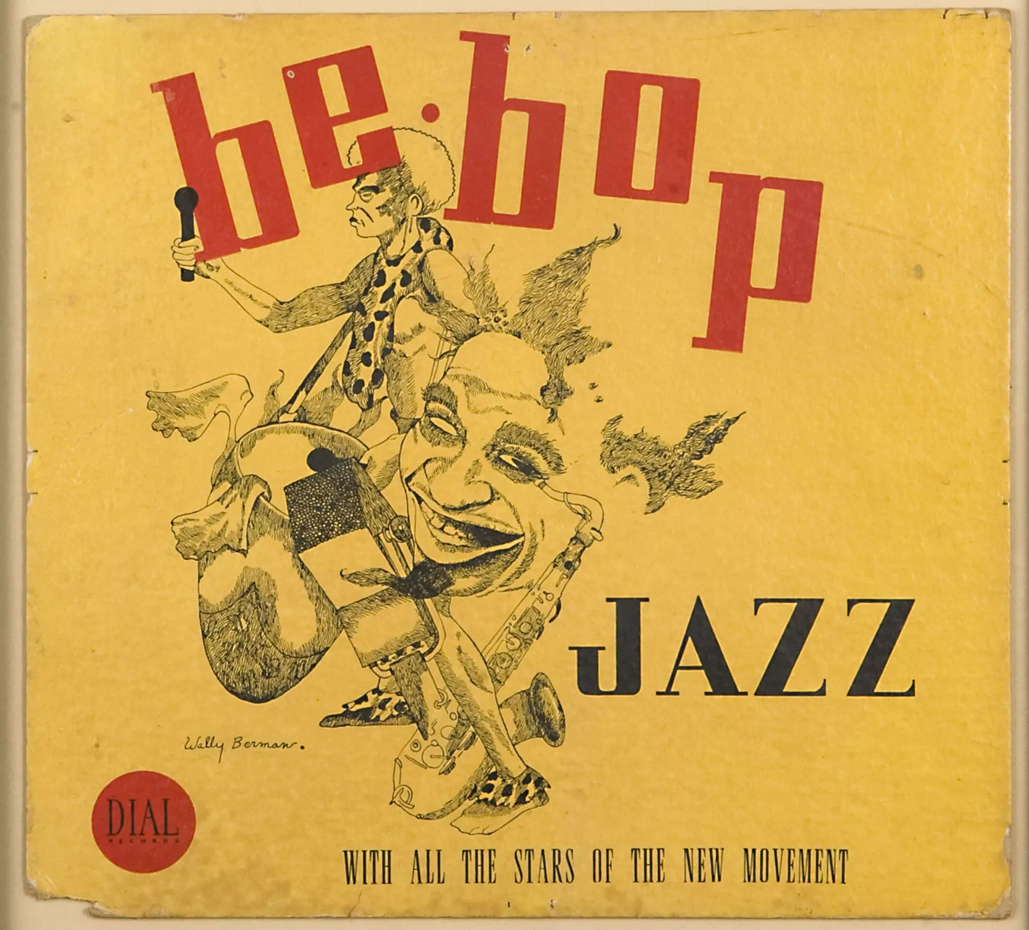 Wallace Berman: Sense títol (BeBop Jazz Yellow Cover), 1940. imatge ©2016 Kohn Gallery.