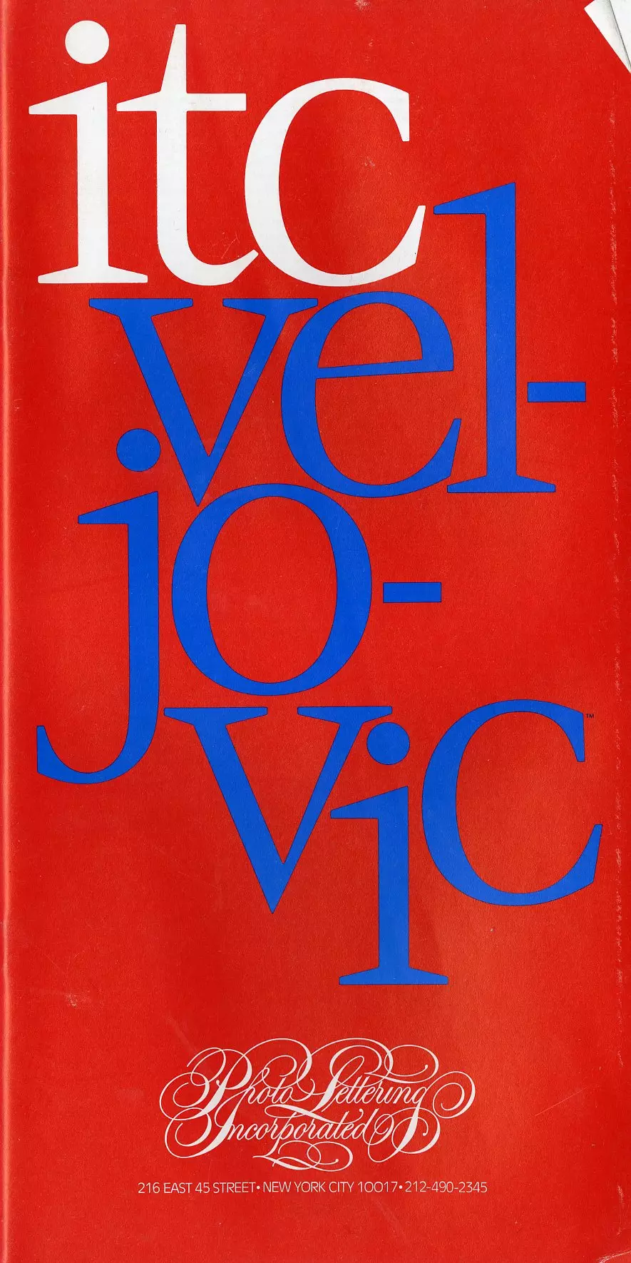 International Typeface Corporation oli üks esimesi kirjatüüpide valukodasid, mis sündisid fotode maailmast.