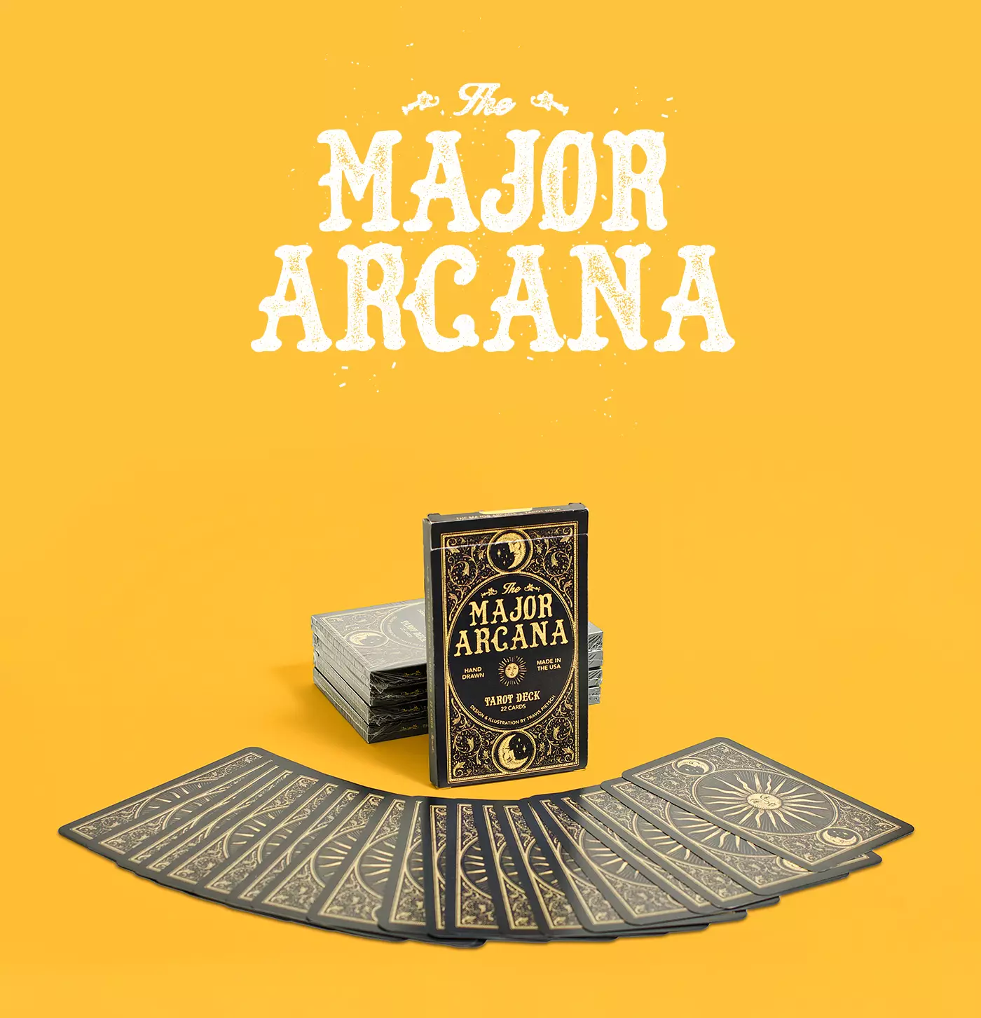 kad tarot dan reka bentuk Major Arcana