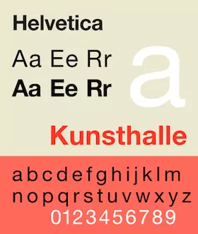 Helvetica: Ukubuyela emva