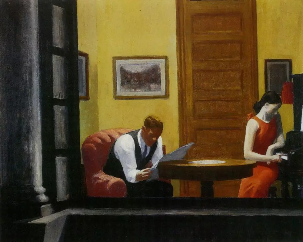 Indho cusub oo lagu arkayo Edward Hopper maalintiisa dhalashada