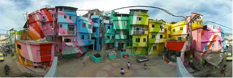 Proġett ta’ Pittura ta’ Praça Cantão Favela, permezz ta’ Wooster Collective