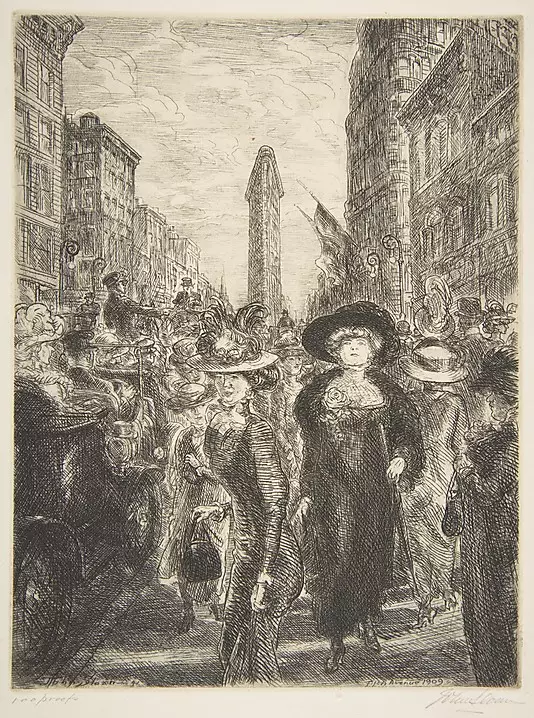 Ti Ashcan ka Galéri Kinérja: Ilustrasi John Sloan 18101_3