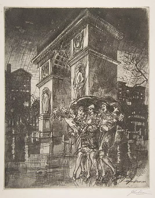 Ti Ashcan ka Galéri Kinérja: Ilustrasi John Sloan 18101_4