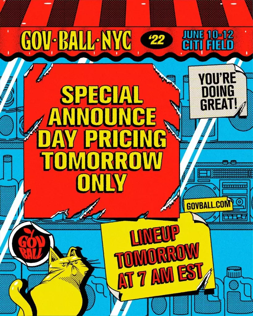 Gov Ball'un 2022 Marka Kimliği, Milton Glaser'ın I ❤ NY Logosu Dahil İkonik NYC Görsellerinde Oynuyor 1905_6