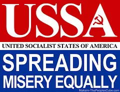 USSA (zjednotené socialistické štáty Ameriky) – rovnako šíri biedu