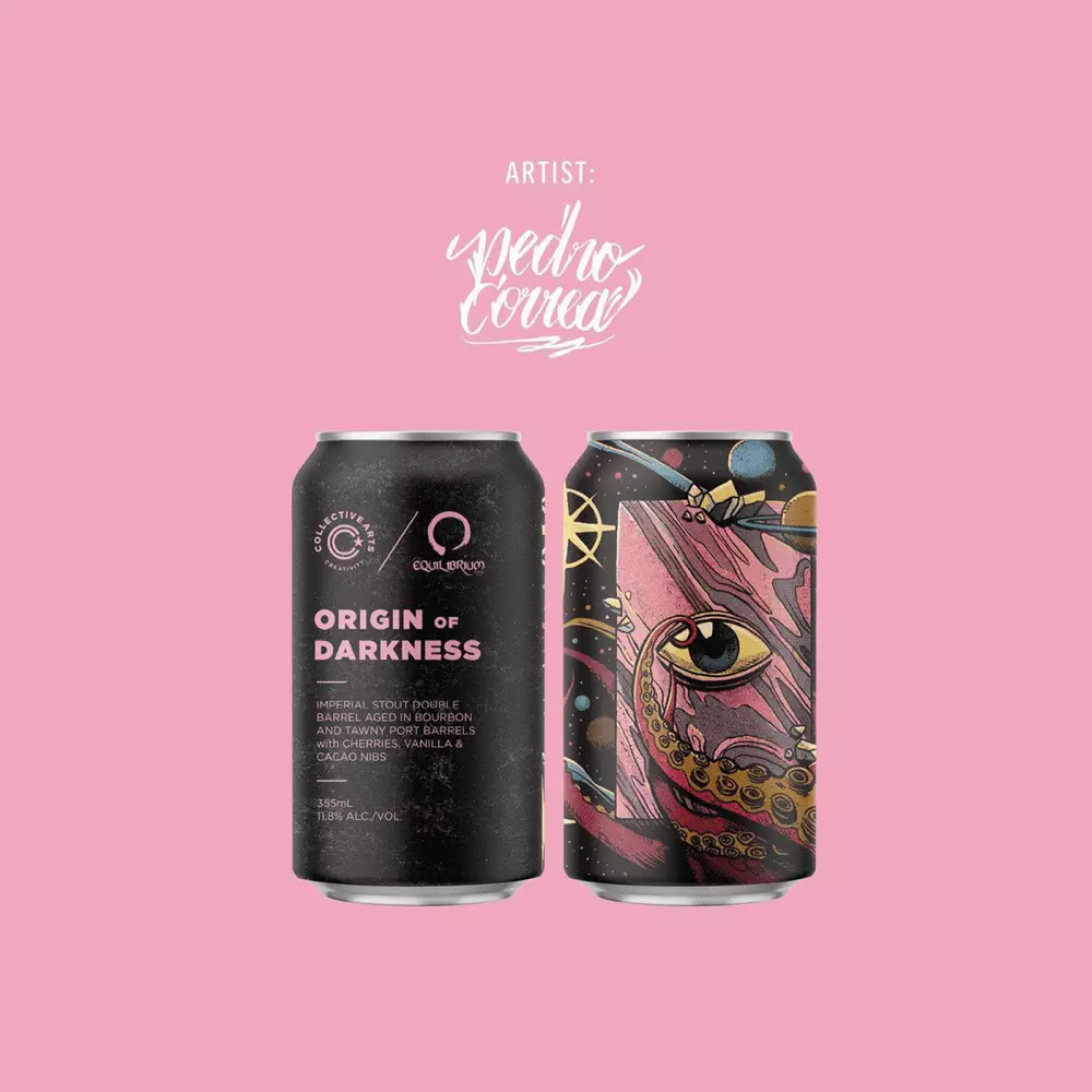 Collective Arts Brewing's Origin of Darkness کو Pedro Correa سے دوسری دنیاوی ڈیزائن ملتا ہے۔ 2244_3