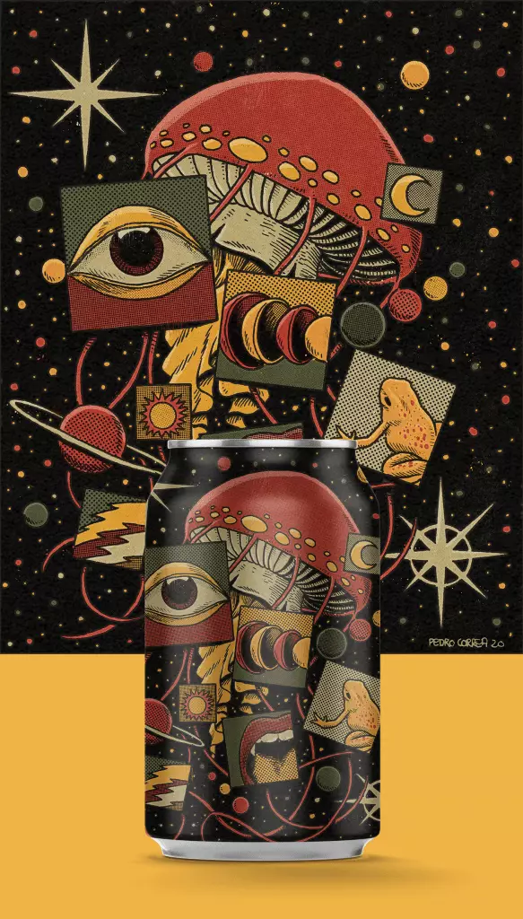 Collective Arts Brewing's Origin of Darkness کو Pedro Correa سے دوسری دنیاوی ڈیزائن ملتا ہے۔ 2244_9