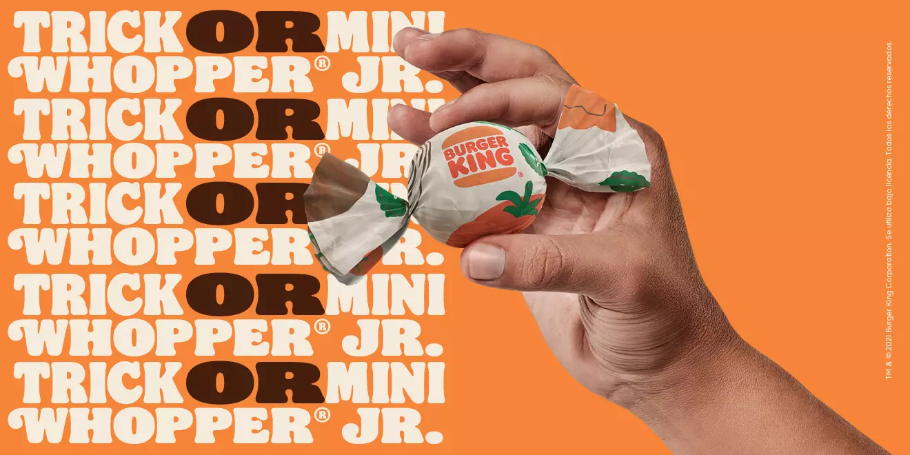 Ni Devintus Iri Trick-or-Treating ĉe Burger King: Ogilvy Turnas Mini Whopper Jr. En Bombonon 2246_1
