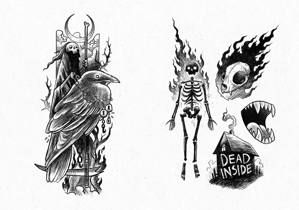 Artysta tatuażu Sebastian Skrobol uchwycił magię „bajek, snów i koszmarów” 226_18