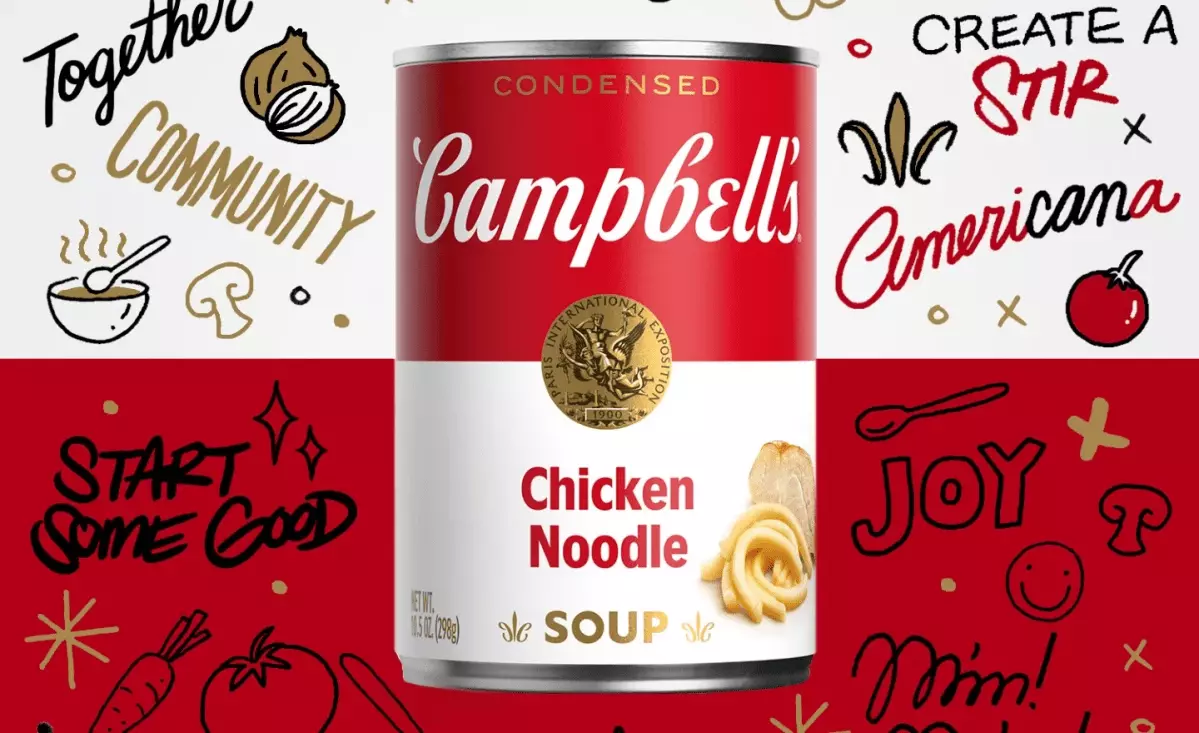 Campbell's Soup-ek 50 urteko lehen birmoldaketa lortu du: Blink, eta galdu egingo duzu