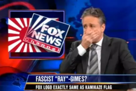 fox news logo parody jon stewart