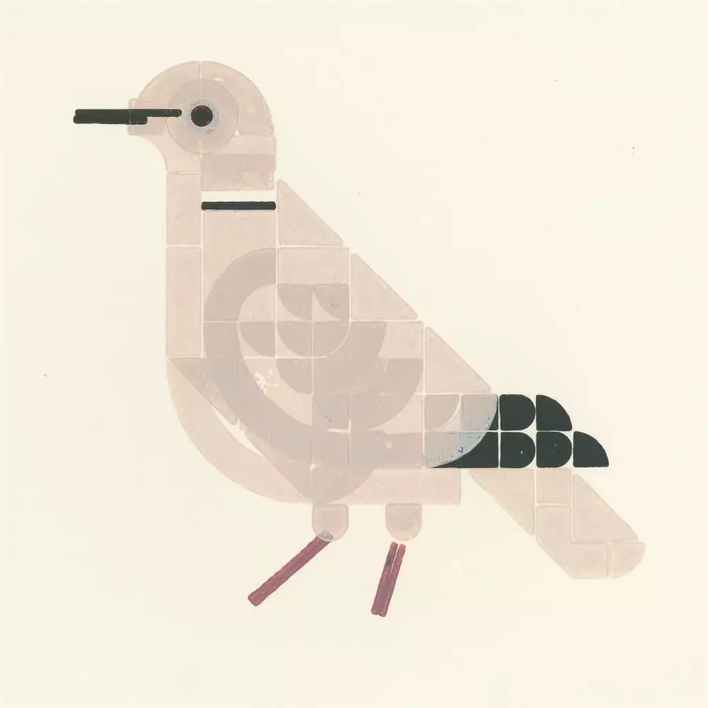 Roy Scholten 使用乐高积木作为邮票制作引人注目的鸟类印花 230_6