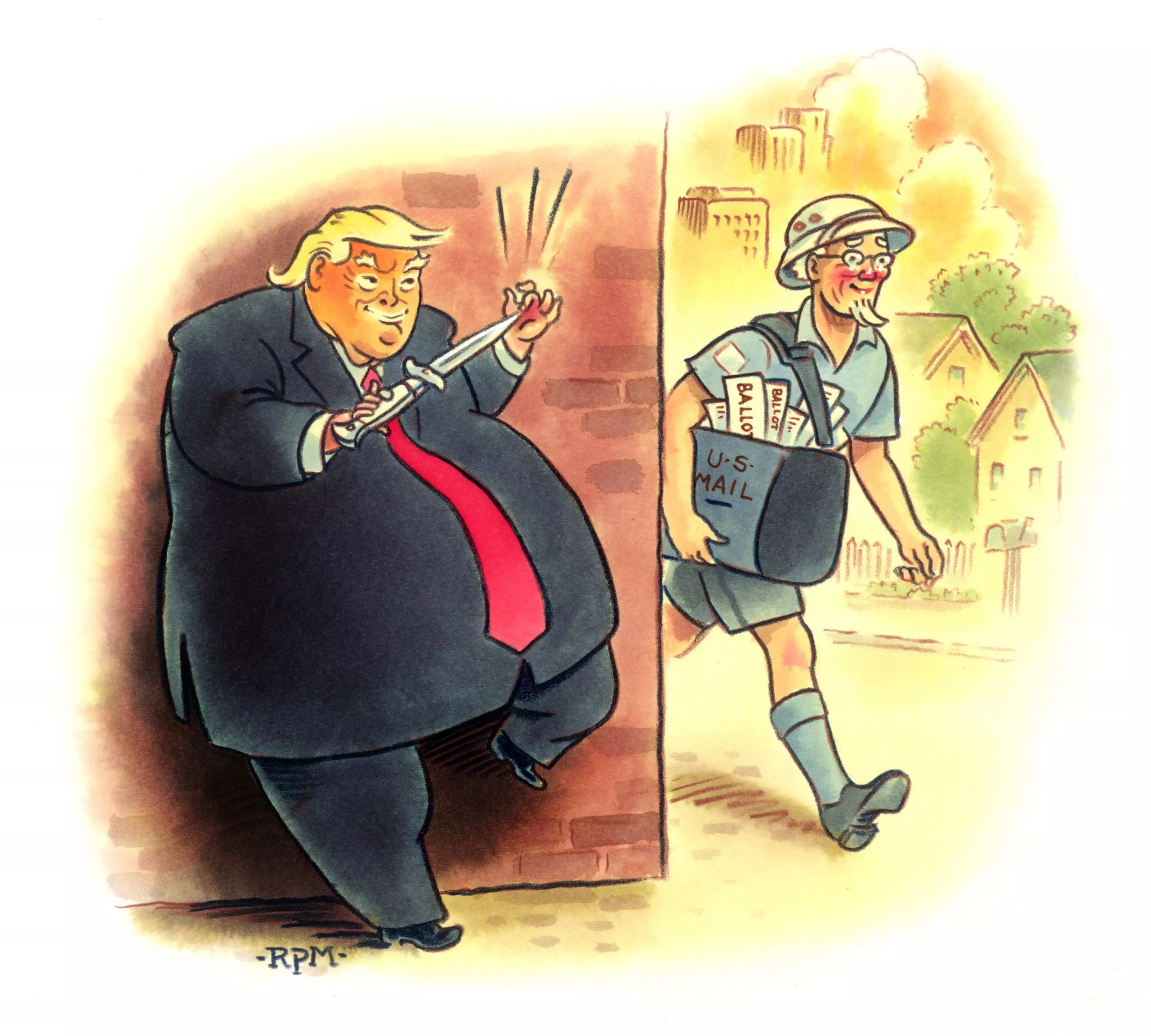 The Daily Heller: Karikaturisti, Karikaturi, Artisti Jiffaċċjaw Dinja mingħajr Trump. Issa xiex? 23275_10