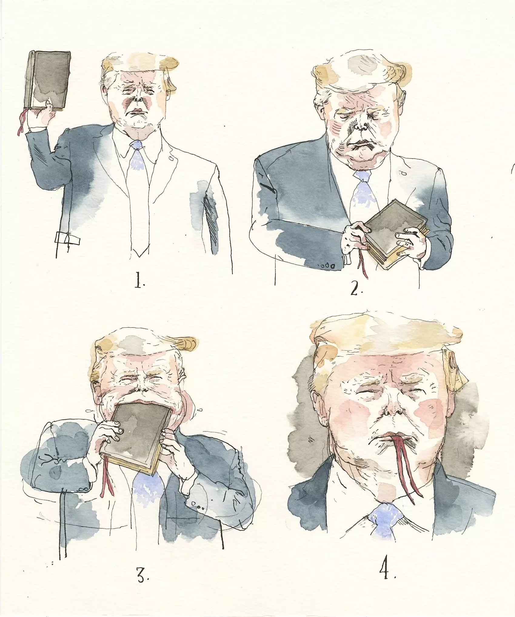 The Daily Heller: Karikaturisti, Karikaturi, Artisti Jiffaċċjaw Dinja mingħajr Trump. Issa xiex? 23275_3