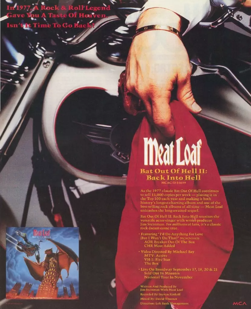 Meat Loafi naeruväärselt ägedate albumikaante 