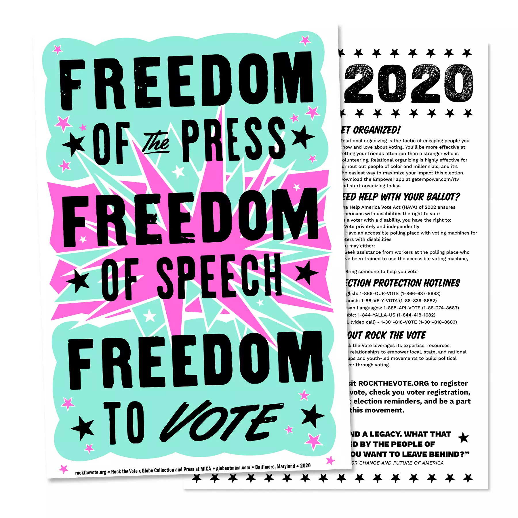 Bade Letterpress to Rock The Vote 2403_3