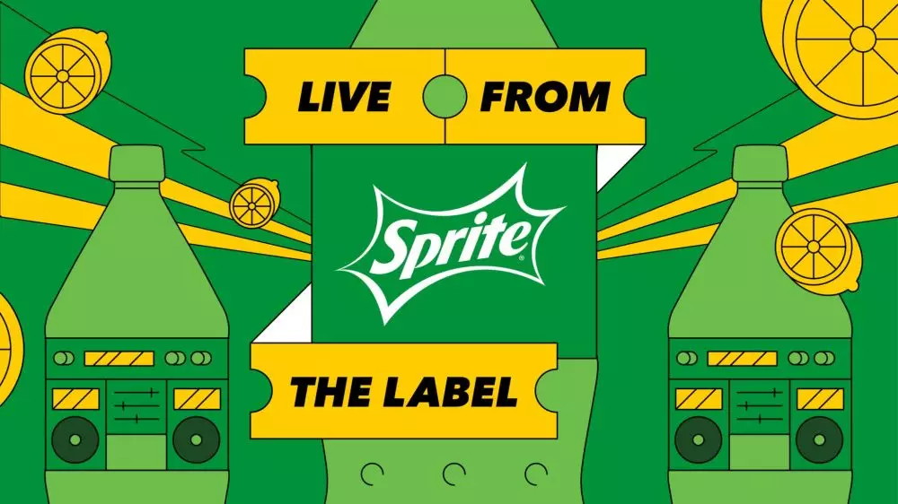 Séria živých letných koncertov Sprite „Live from The Label“ s vizuálnou identitou od Maxa Friedmana 25442_1