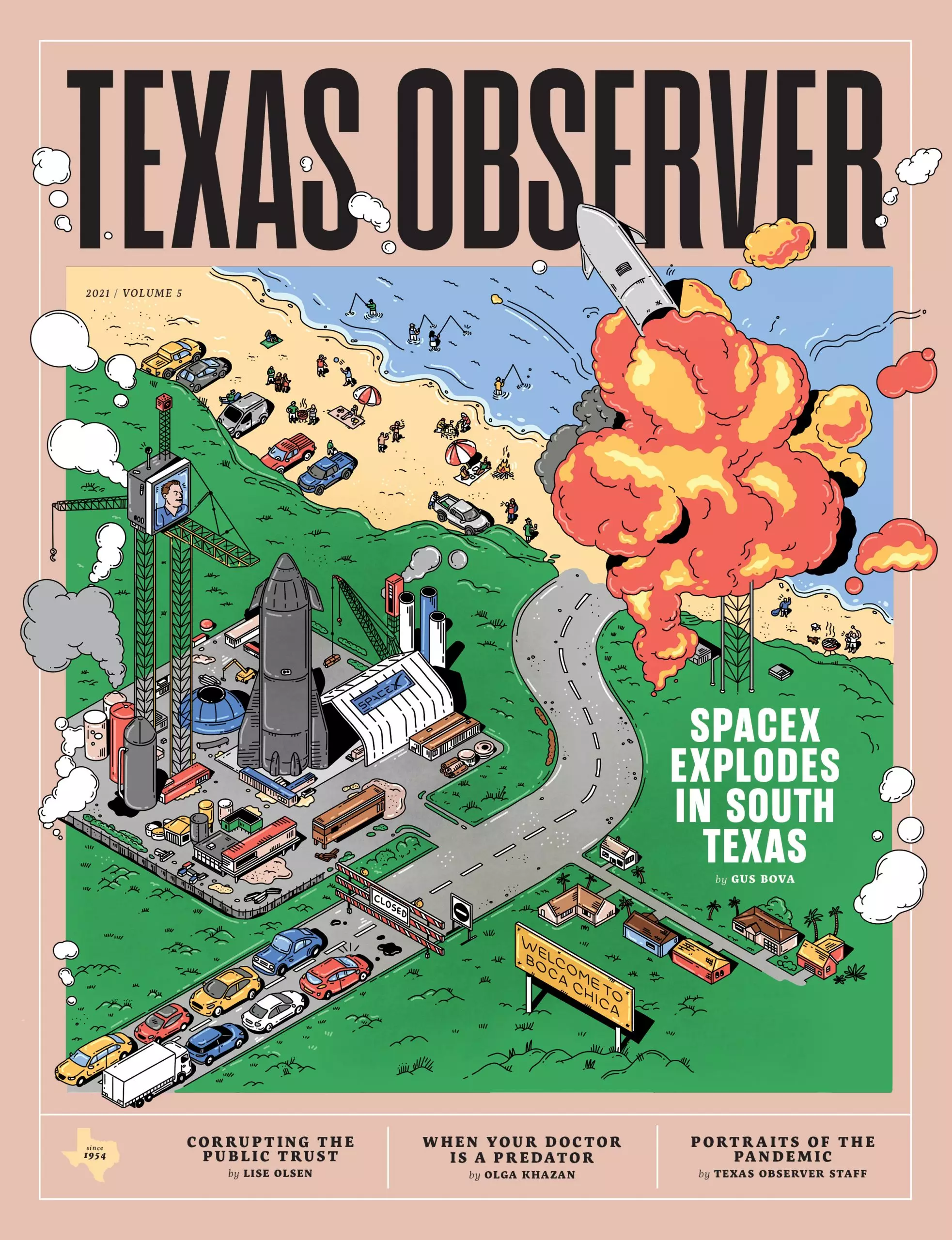 De Rebrand fan Texas Observer biedt in libbendige manier om by de tiid te bliuwen 25786_1