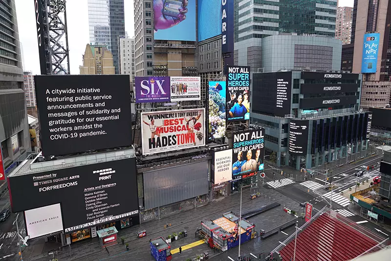 #CombatCovid: דיזיין נעמט איבער Times Square 2602_15