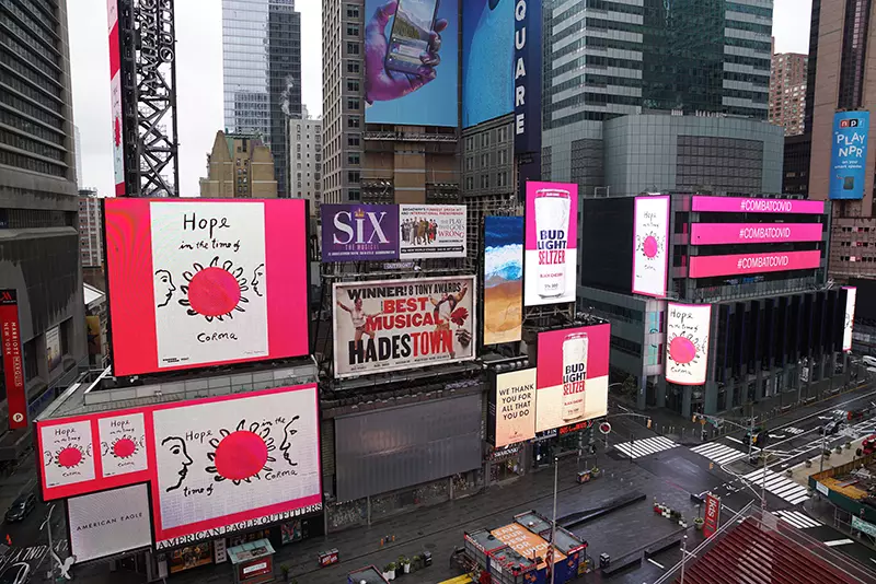 #CombatCovid: דיזיין נעמט איבער Times Square 2602_2