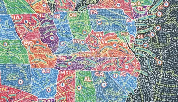 I-Paula Scher's Mind-Bending Maps